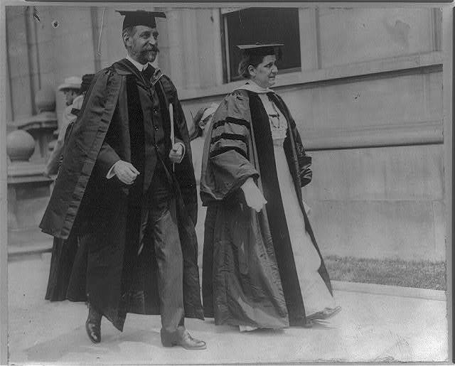 Photo:Jane Addams receiving Yale degree,1910,graduation robes | eBay