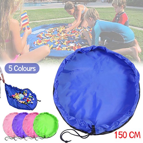 150cm Kids Play Mat Bag Portable Toy Storage Organizer Lego Toys ...