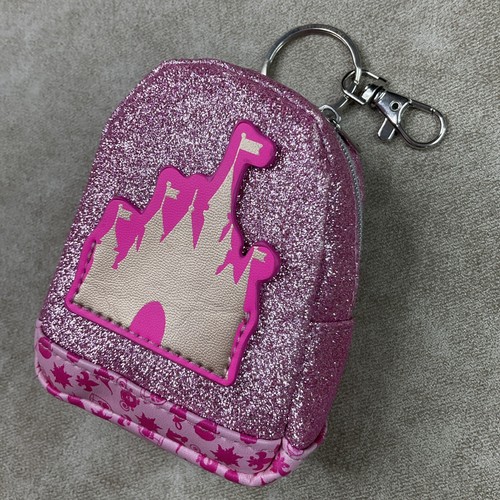 Disney Parks Backpack Mini Pink Castle Princess Coin Purse Keychain ...
