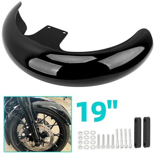 19'' Vivid Black Front Fender For Harley Street Glide Road King Touring ...