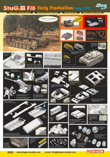Dragon 6620 - 1/35 StuG.III Ausf.F/8 EarlyProd. IT'43 - New | eBay