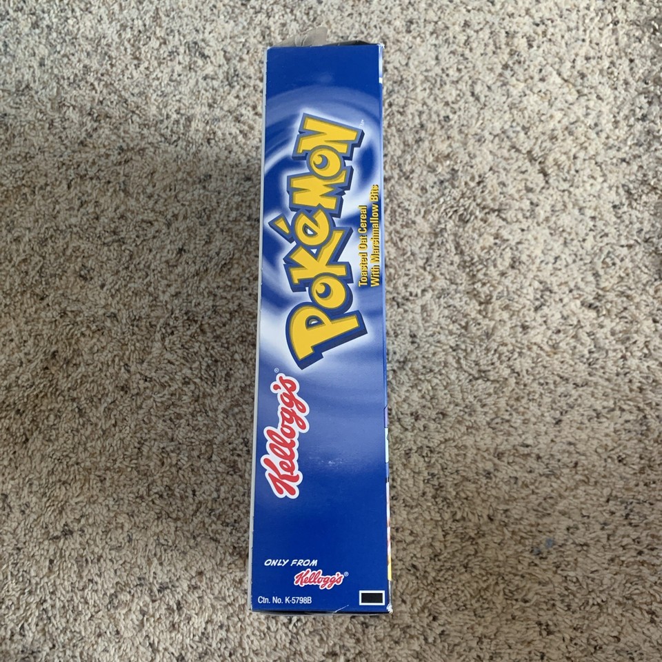 Kellogg’s Pokémon Limited Edition Foil 2000 Vintage Empty Cereal Box ...