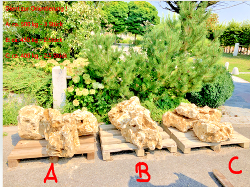 Felsen Kalkstein Naturstein Findling Garten Deko Aquariumstein Teich ...