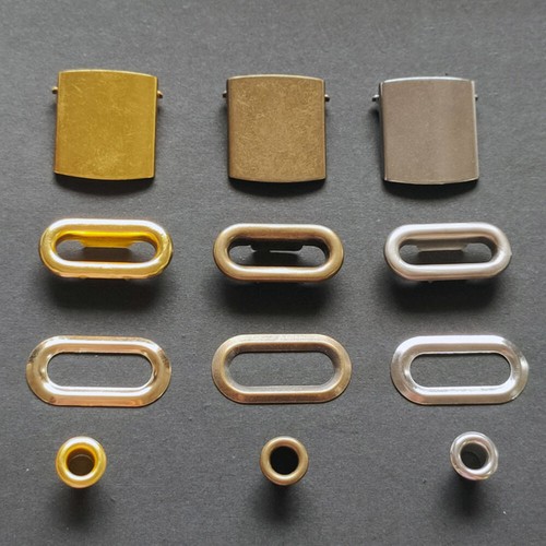 Snapback Cap Metal Adjustable Buckles 18mm with Grommets Snap Fastener ...