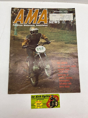 AMA MOTORCYCLIST MAGAZINE NOVEMBER 1973 SUZUKI TS CHAPARRAL VINTAGE | eBay