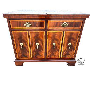Vintage Buffet Bar Sideboard Fliptop Flame Mahogany by HICKORY WHITE | eBay