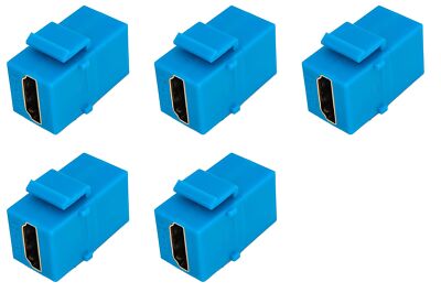 HD Blue Keystone Adapter Coupler F/F [5 Pack] | eBay