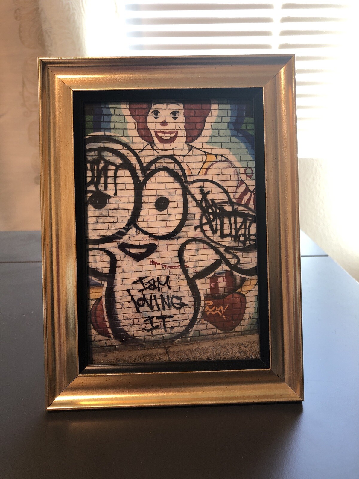 Ronald McDonald I’m Loving It Framed 4x6 Photo Bronx NY Graffiti Street ...