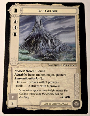 1x Dol Guldur Middle Earth MECCG CCG NM ( Limited Edition ) 1st Edition ...