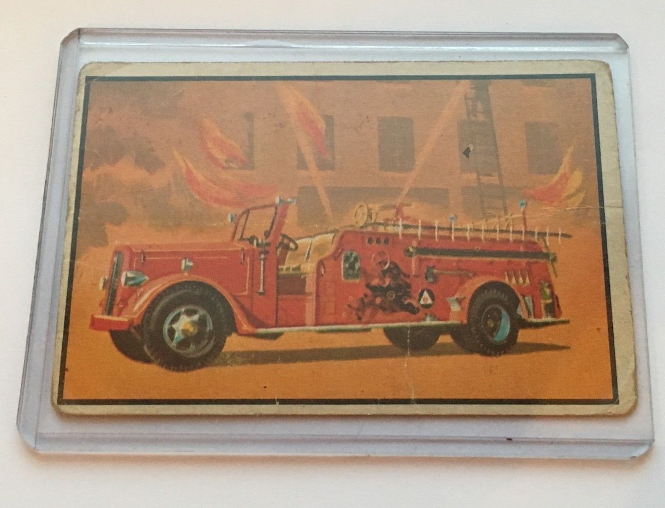 1953 BOWMAN FIREFIGHTERS #1 MODERN FIRE ENGINE CARD | eBay