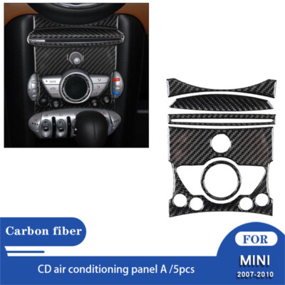 Interior Center AC Panel Control Trim For MINI Cooper R56 Carbon Fiber ...