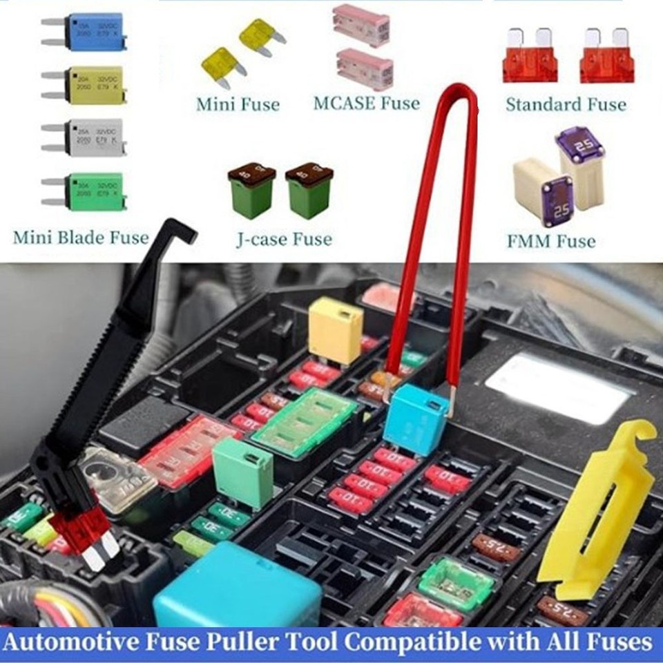 Relay Extraction Pliers Set with Fuse Tool for Vehicle Electrical ...