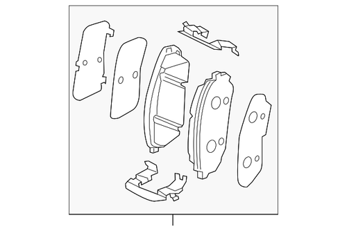 Genuine Kia Disc Brake Pad Set 58101-P2A00 | eBay