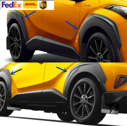 2016 2017-20 For Toyota C-HR CHR ABS Unpainted Wheel Arch Fender Flares ...