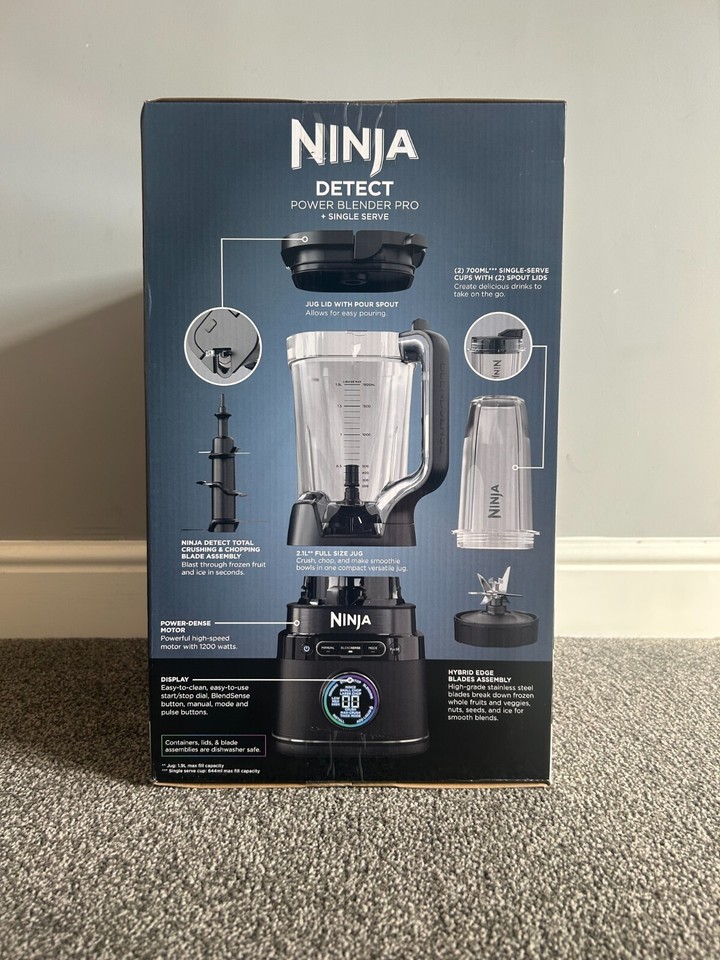 Ninja Detect Duo Power Blender Pro + Single Serve - Black TB301UK | eBay