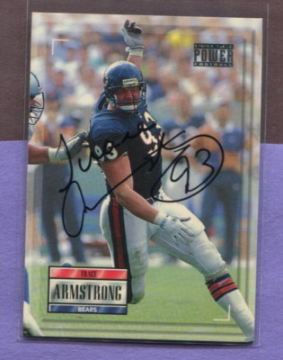 TRACE ARMSTONG CHICAGO BEARS 1993 PROSET POWER HAND SIGNED NFL ...