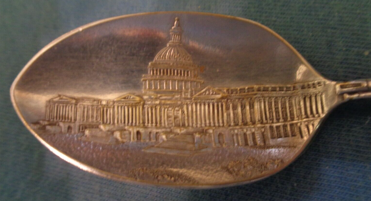 1892 FIGURAL CIVIL WAR RIFLE SOUVENIR SPOON, NO MAKERS MARKS, DATED ...