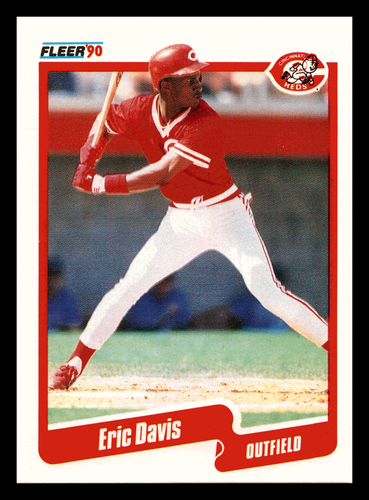 1990 Fleer Eric Davis Cincinnati Reds #417 NM-MINT | eBay