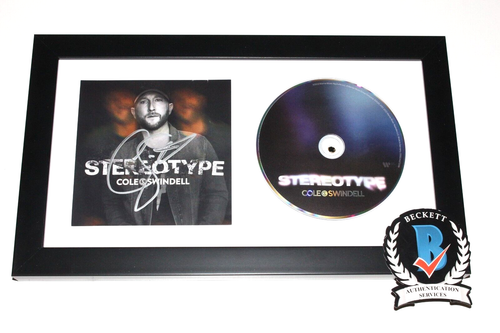 COLE SWINDELL SIGNED FRAMED 'STEREOTYPE' CD COVER ALBUM BECKETT COA ...