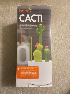 Boon CACTI Bottle Cleaning Brush Set 4 unique brushes & 1 vase | eBay
