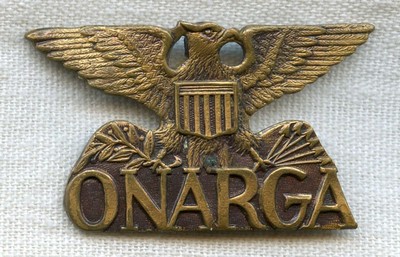 Rare Circa 1917-1918 Onarga (Illinois) Military Academy Badge | eBay