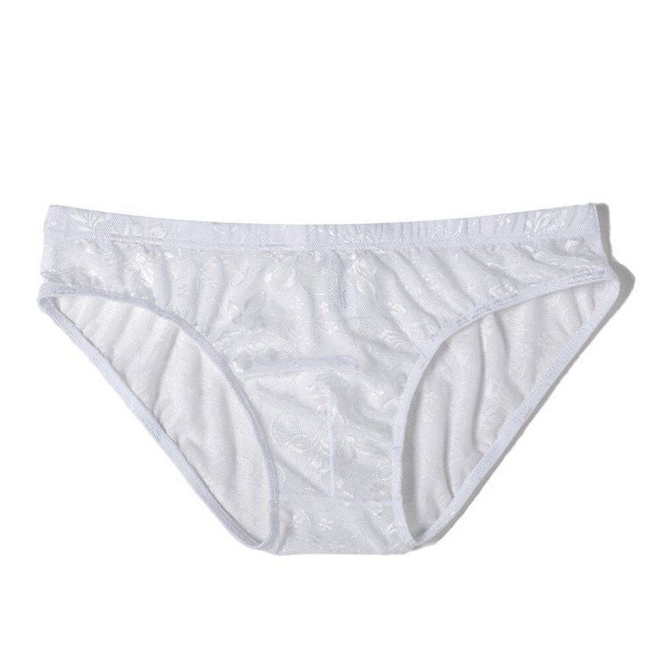 Mens Sexy Briefs Seamless Lace Pouch Underwear Underpants Knickers ...