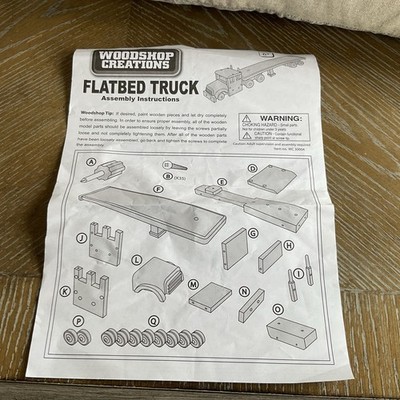 DIY - Woodshop Creations Build Your Own Wood Flatbed Truck Kit | eBay