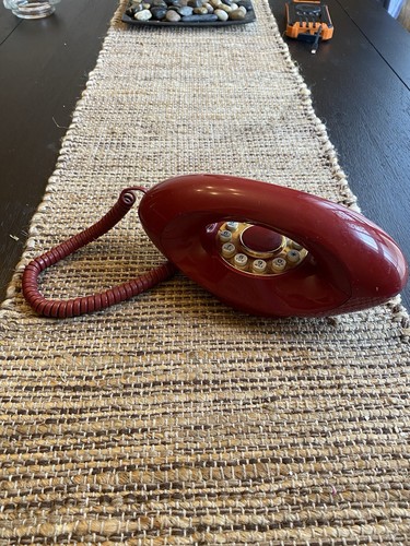 Vintage 1970's ATC GENIE Telephone Phone Maroon Touchtone Retro | eBay