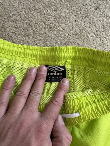 Rare Umbro Nylon Shorts Swimming Trunks Medium Neon Green | eBay