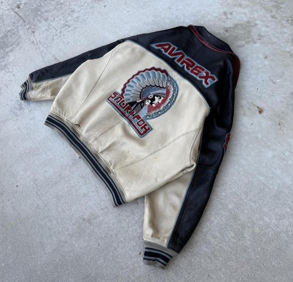 Vintage Avirex Native Aztec Jacket Some Wear And Zipper Broken Rare ...