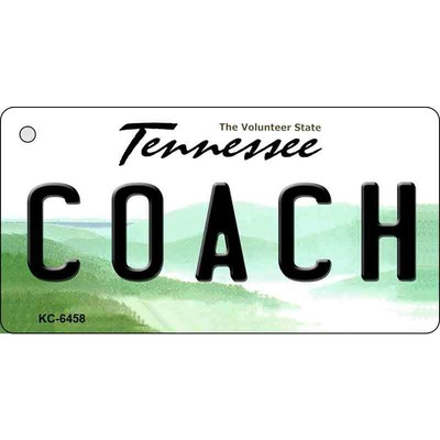 Coach Tennessee License Plate Tag Key Chain KC-6458 | eBay