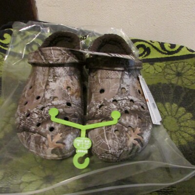 New Crocs, Lined Realtree Edge Camo Clogs. Men 8/ Women 10. | eBay