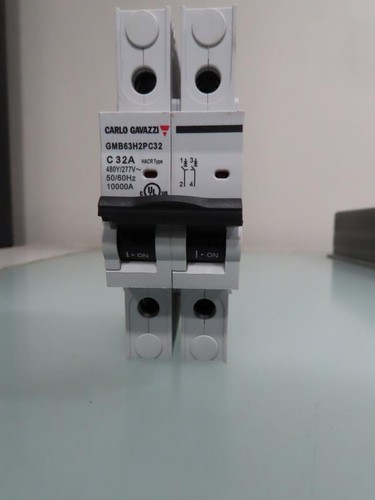 NEW Carlo Gavazzi GMB63H2PC32 Circuit Breaker MCB HV UL489 C 2P 32A LUG ...