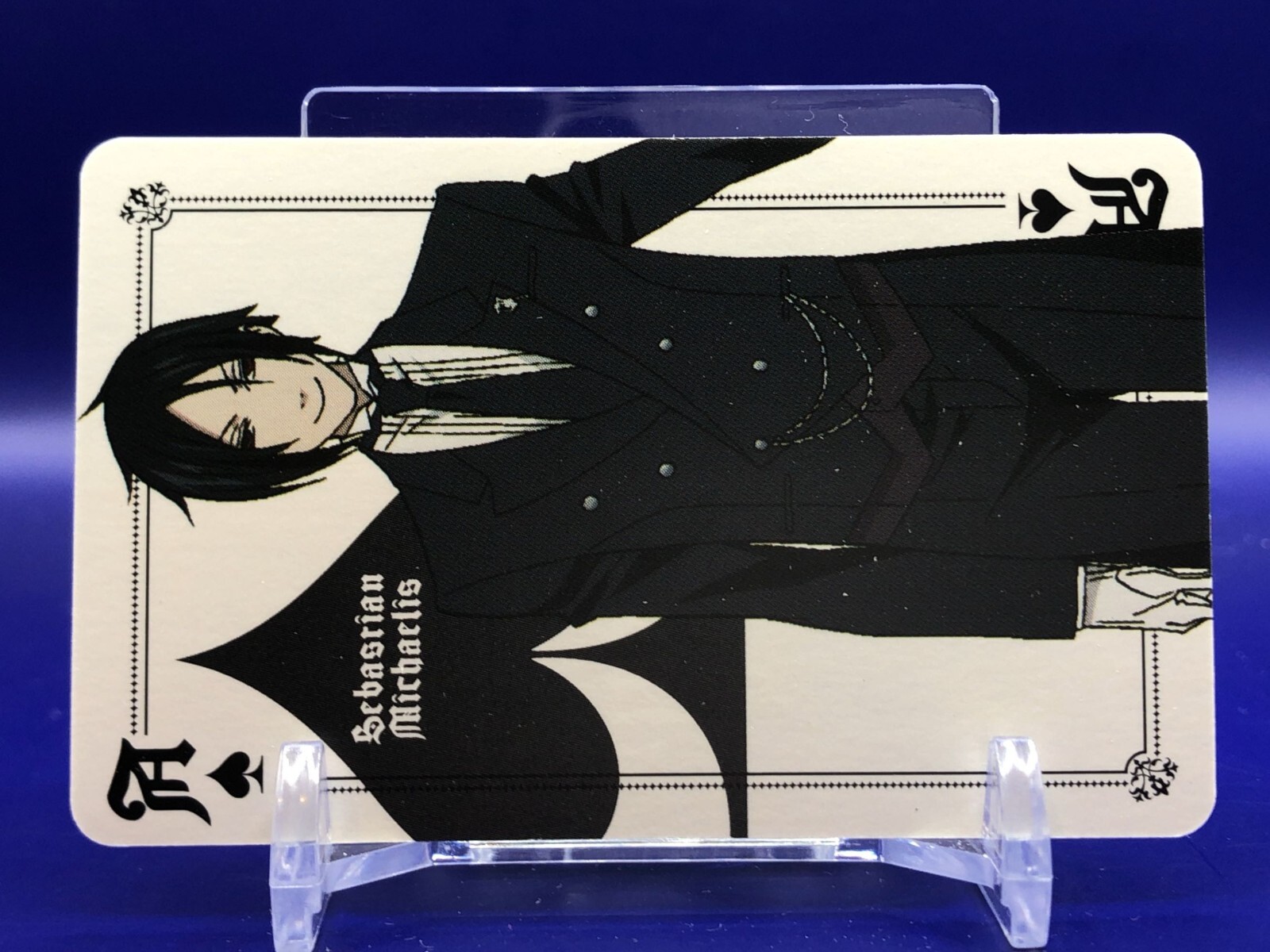 Sebastian Michaelis Black Butler Playing Cards Card Animage 2009 Spade ...