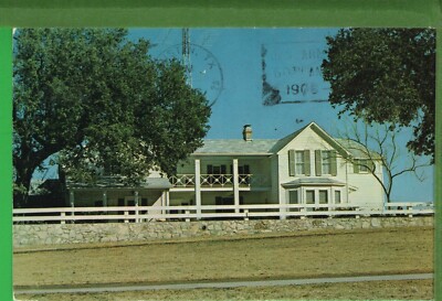 Vintage Texas TX Postcard Summer Whitehouse LBJ Ranch Stonewall 1968 ...