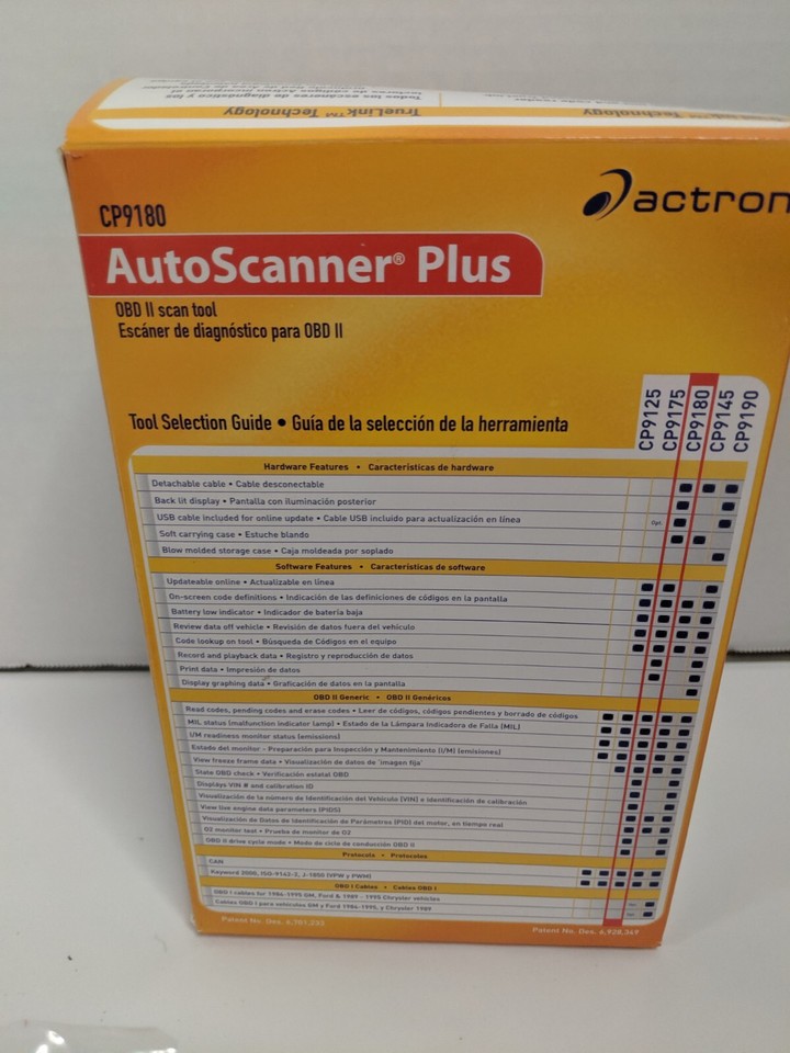 Actron CP-9180 Auto Scanner Plus Automotive OBDII Diagnostic Code ...