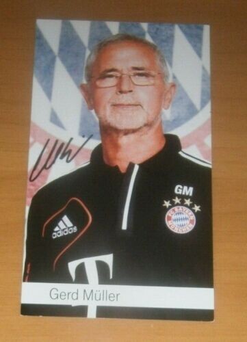 AUTOGRAPH Gerd Muller Bayern Monaco Firmata a Mano Autografo Foto ...