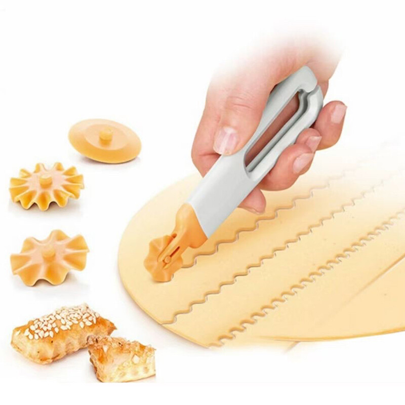 Roller Cutter Baking Tool Dough Cookie Pie Craft For Pizza Pastry ...