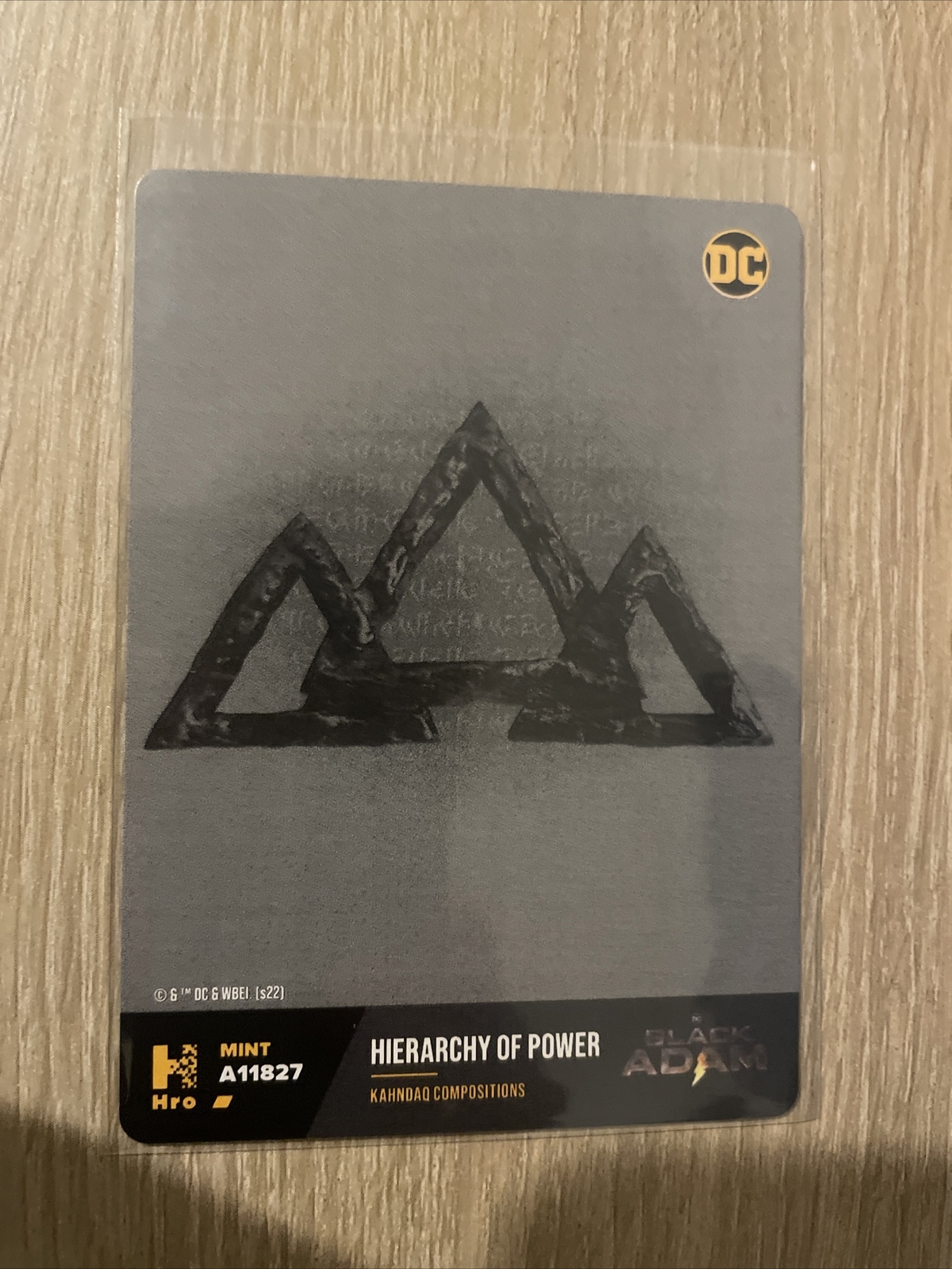 2022 DC Chapter 2 Physical Card Black Adam Hierarchy Of Power Kahndaq ...