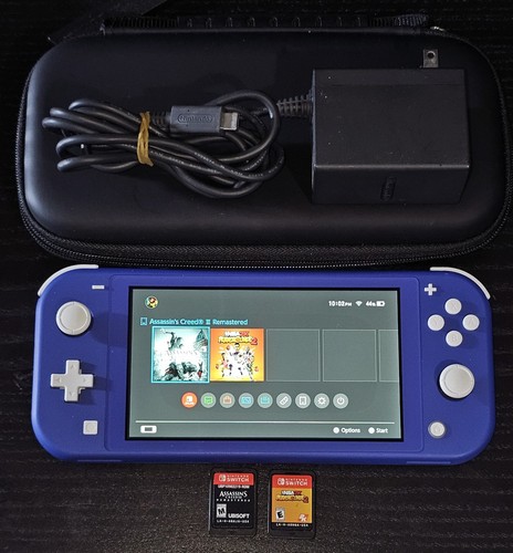 Nintendo Switch Lite Bundle with 2 Games + Charger and Case | eBay