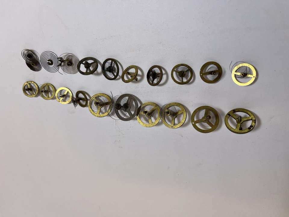 Vintage Clock Replacement Balance Wheel & Staff Lot | eBay