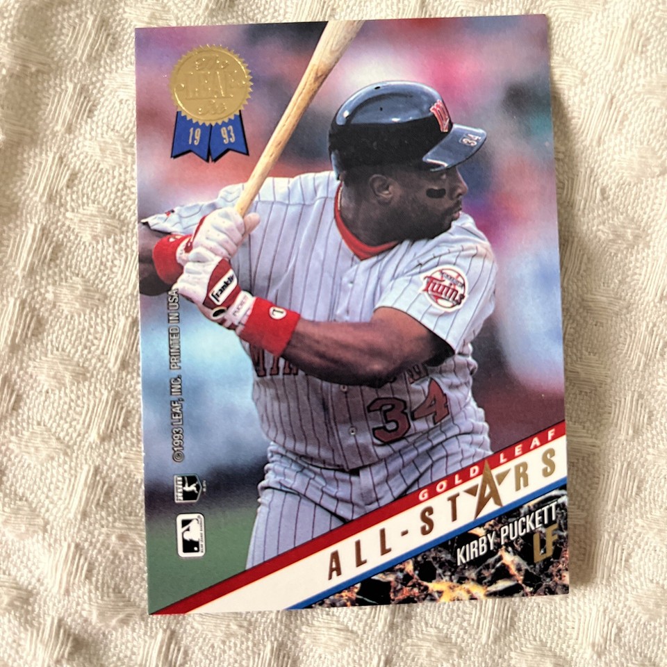 1993 gold leaf all stars Barry Bonds / Kirby Puckett 7 Of 10 | eBay