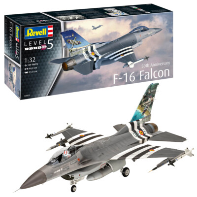 Revell 03802 F-16 Falcon 50th Anniversary 1:32 Model Kit | eBay UK