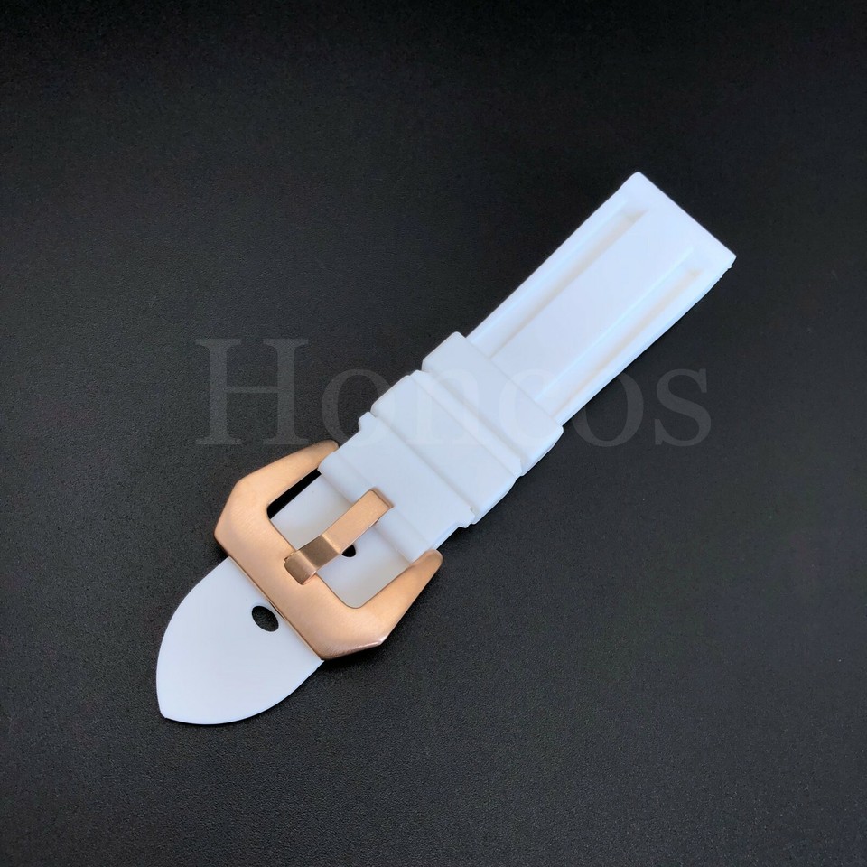 22 - 26 MM Soft Rubber Black Sport Diver Watch Band Strap Fits For ...