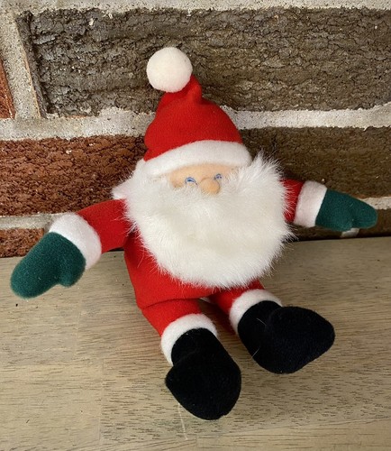 Vintage 1986 Hallmark Santa Claus Stuffed Plush Doll 8" Christmas Toy ...