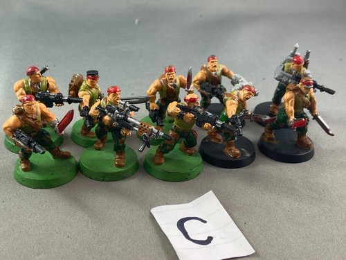 10x 90s Catachan Jungle Fighters Warhammer 40k Imperial Guard Astra ...