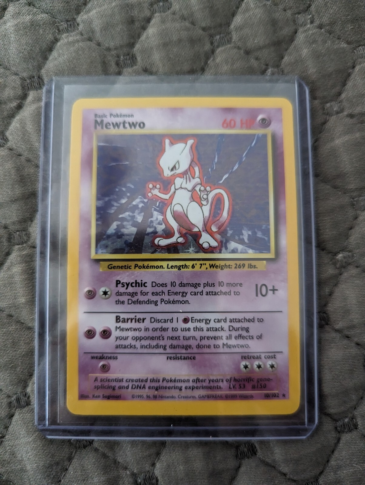 Pokémon TCG Mewtwo Base Set 10/102 Holo Unlimited Holo Rare | eBay