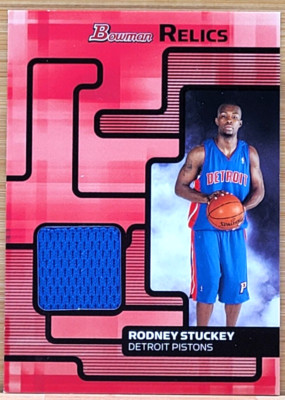 2007-08 BOWMAN DRAFT PICKS & STARS RODNEY STUCKEY BOWMAN RELICS GAME ...