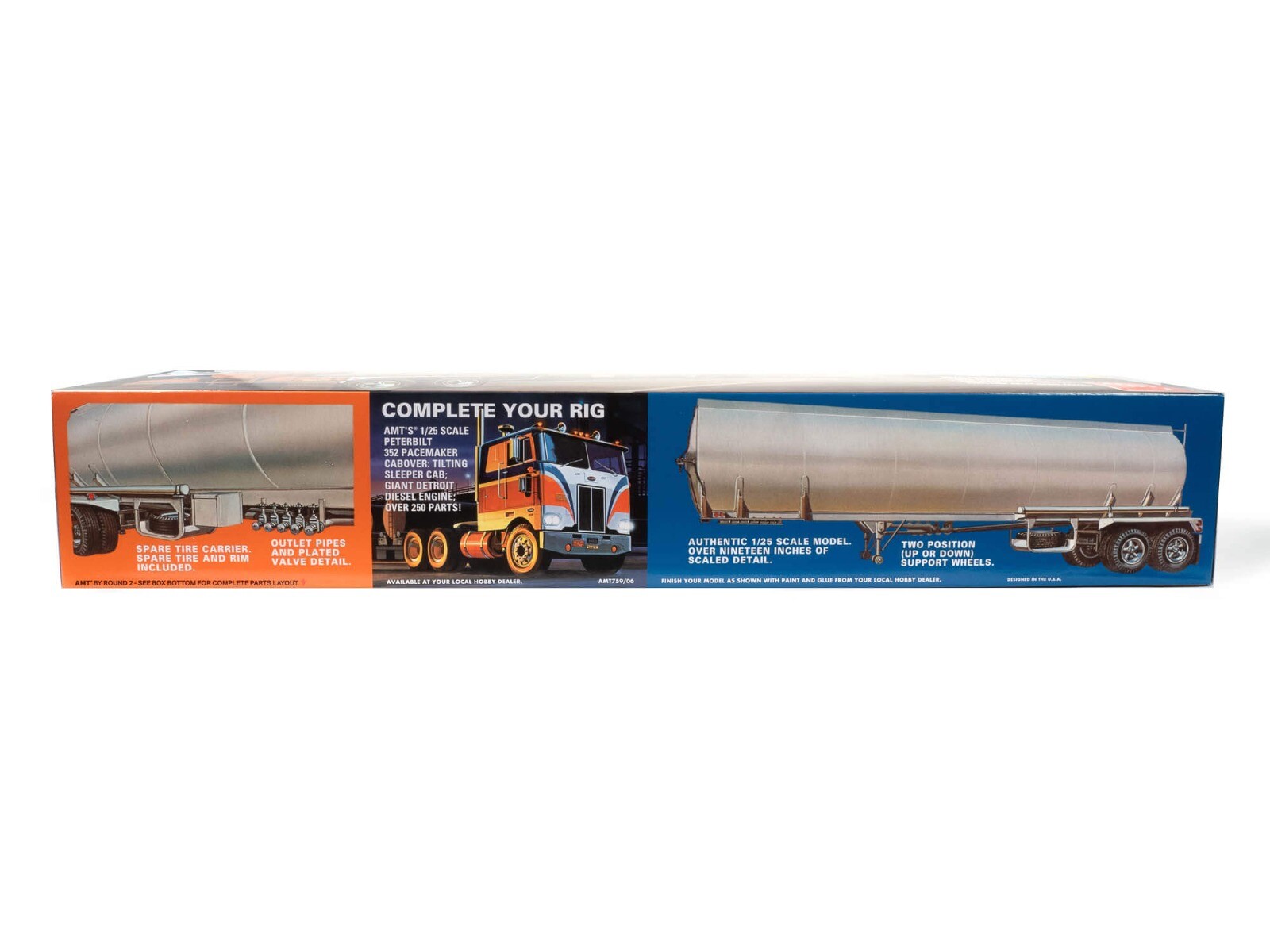 AMT 1/25 Scale Fruehauf Tanker Gulf Plastic Model Kit AMT1354 | eBay