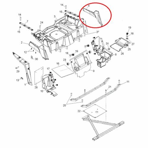 OEM Polaris 2008 RZR 800 EFI Rear Right Left Fender Red Pair 2203867 ...
